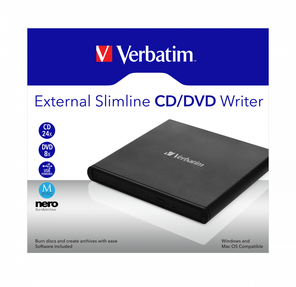 Verbatim CD DVD USB Writer Crystal Computers